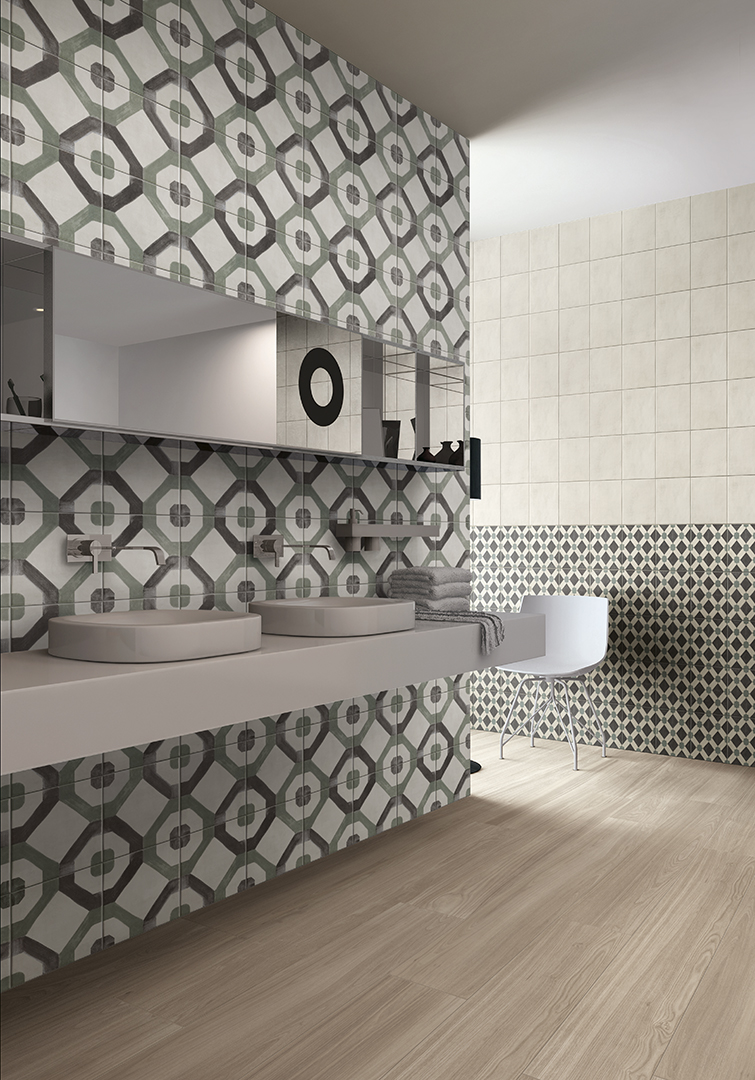 Ceramic tile flooring design from Ceramica Pastorelli